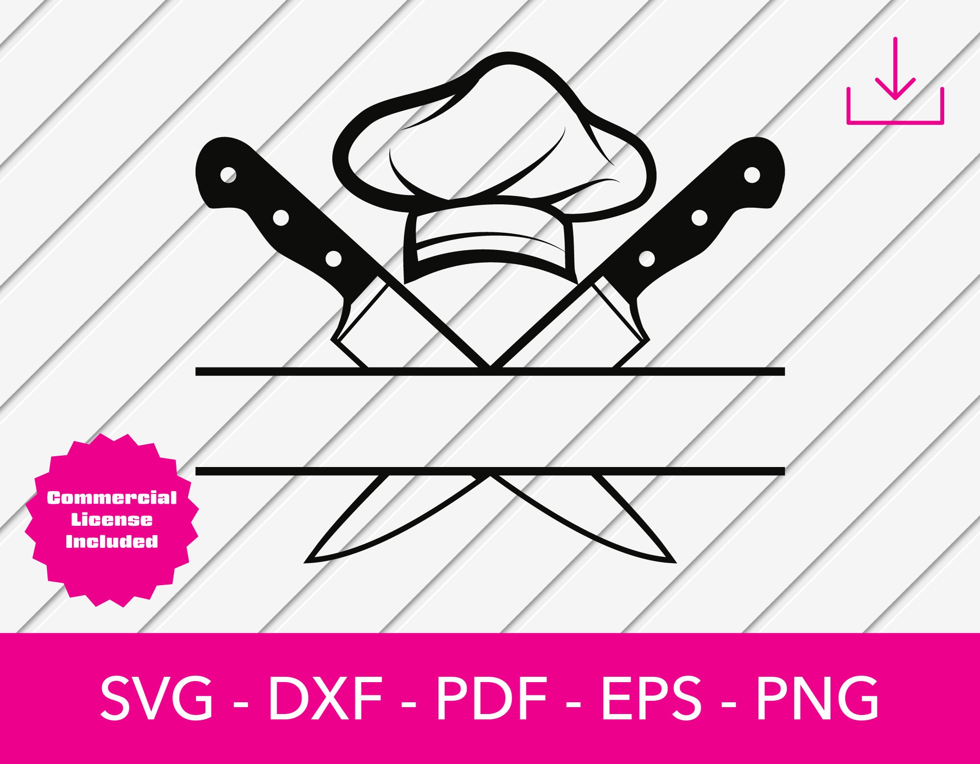 Chef Svg, Monogram Frame Svg, Cooking Svg, Kitchen Svg, Cutting Board ...