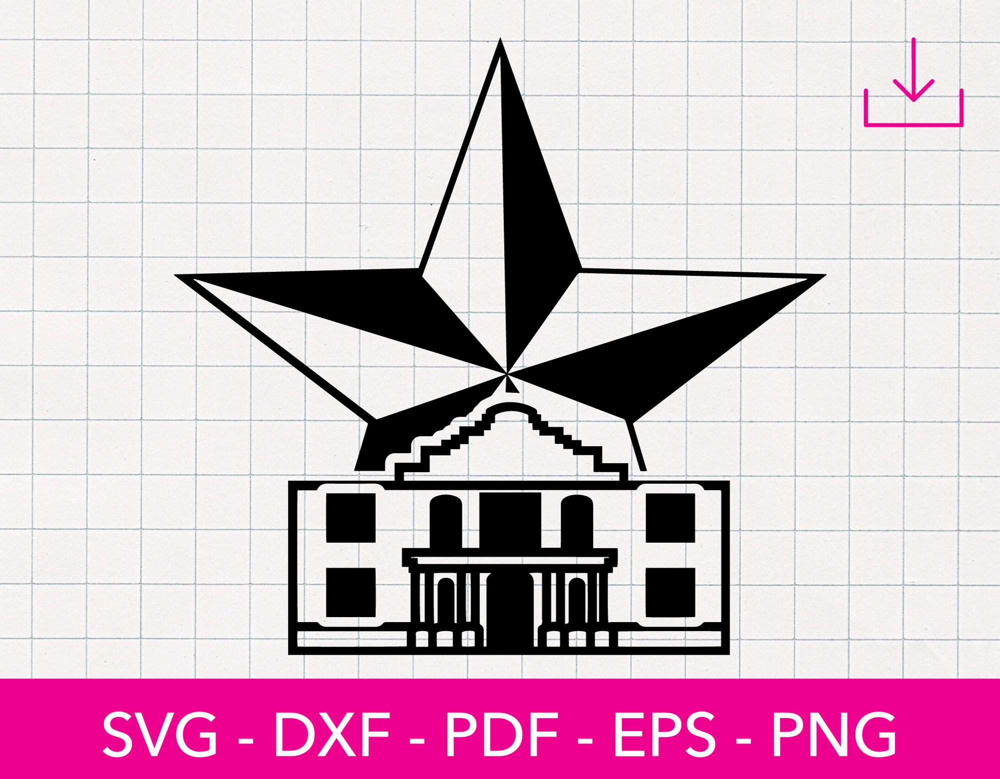 Alamo Svg Lone Star Svg Texas Svg Flag Svg Cowboy SVG - Etsy France