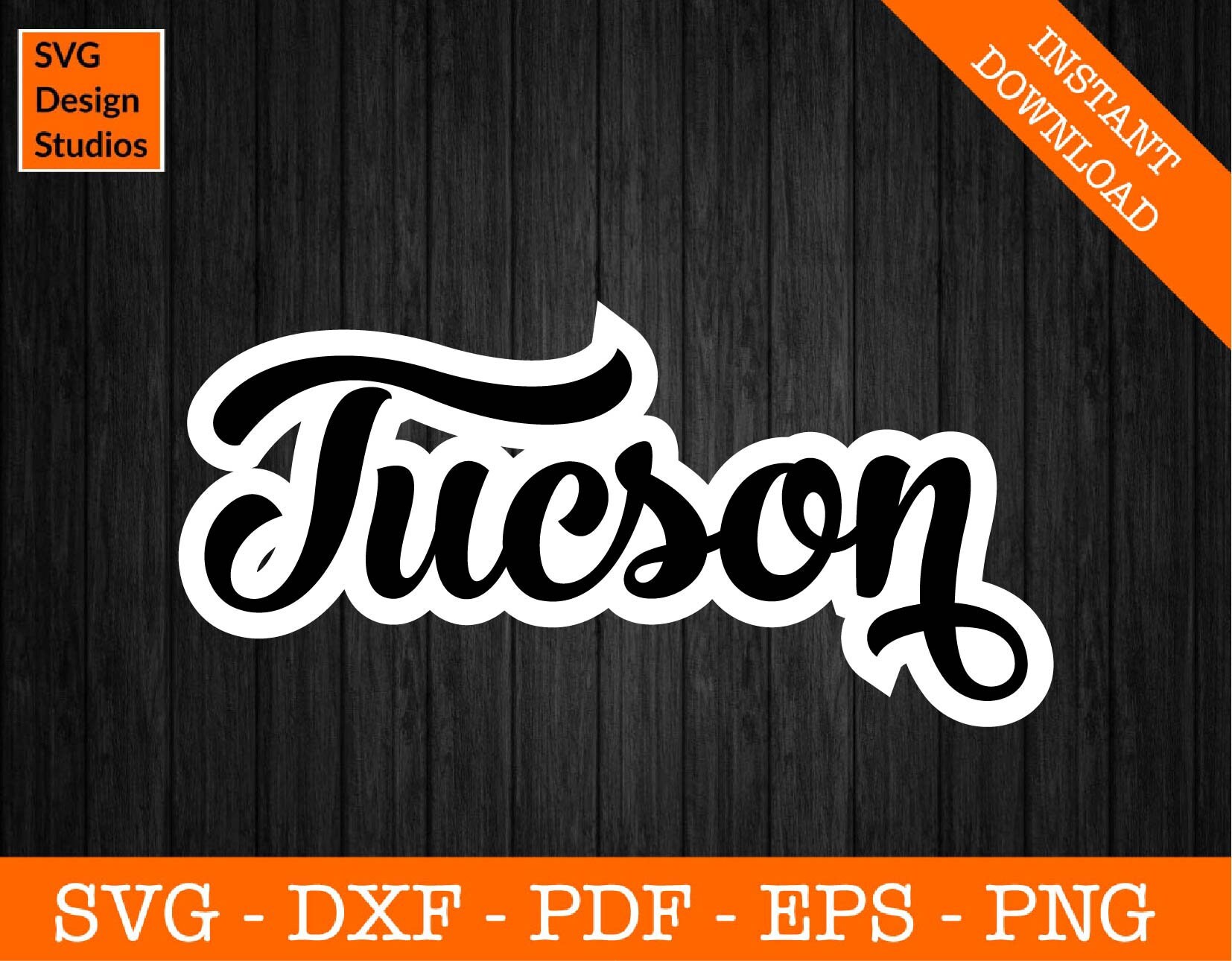 Retro Tucson Svg Tucson Arizona Silhouette SVG Cut File | Etsy