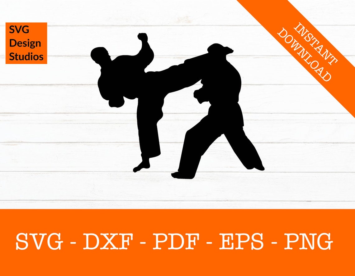 Karate Svg Tae Kwon Do Svg Kung Fu Martial Arts Svg Cut | Etsy