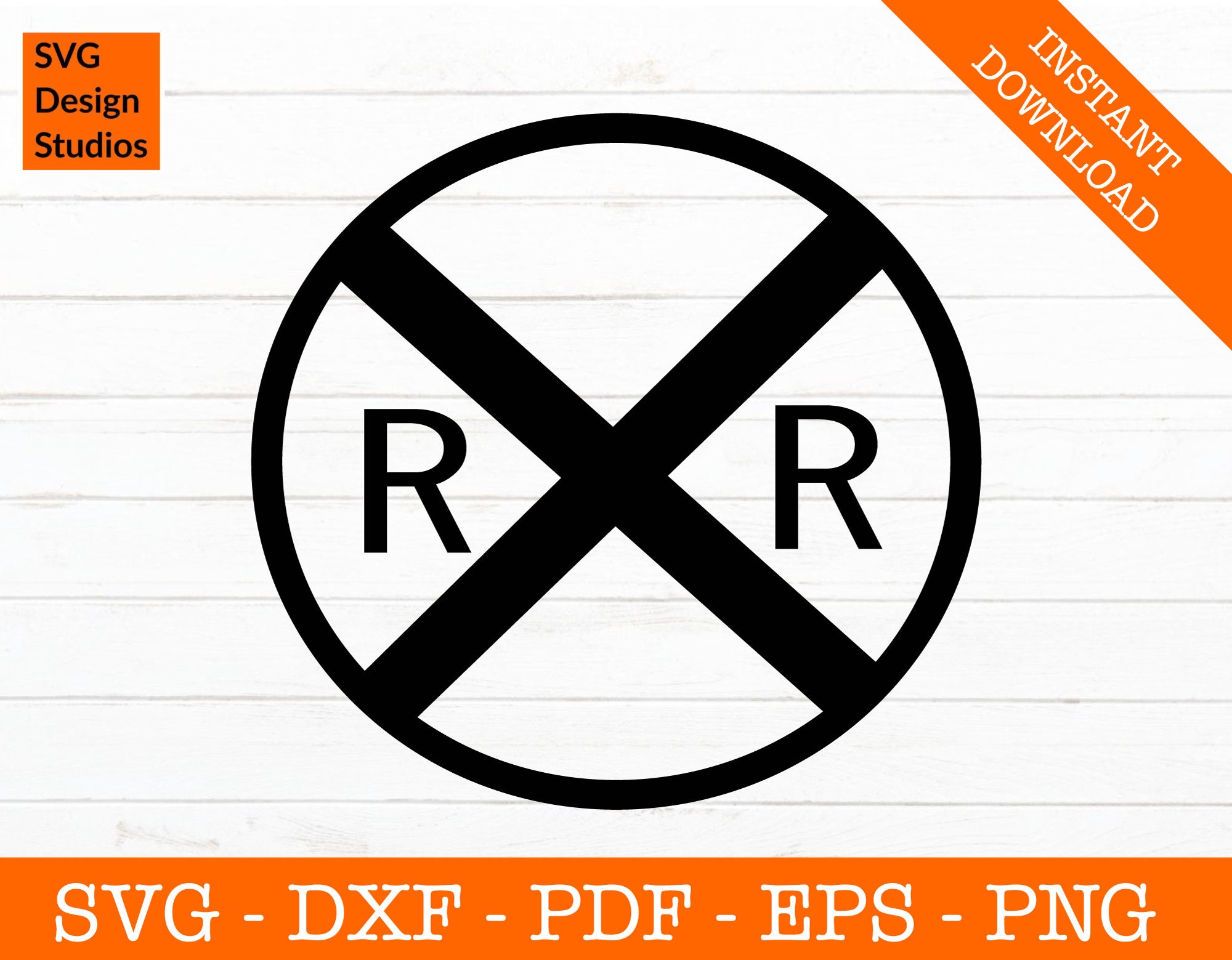 Railway Crossing Sign Clipart Vinyl