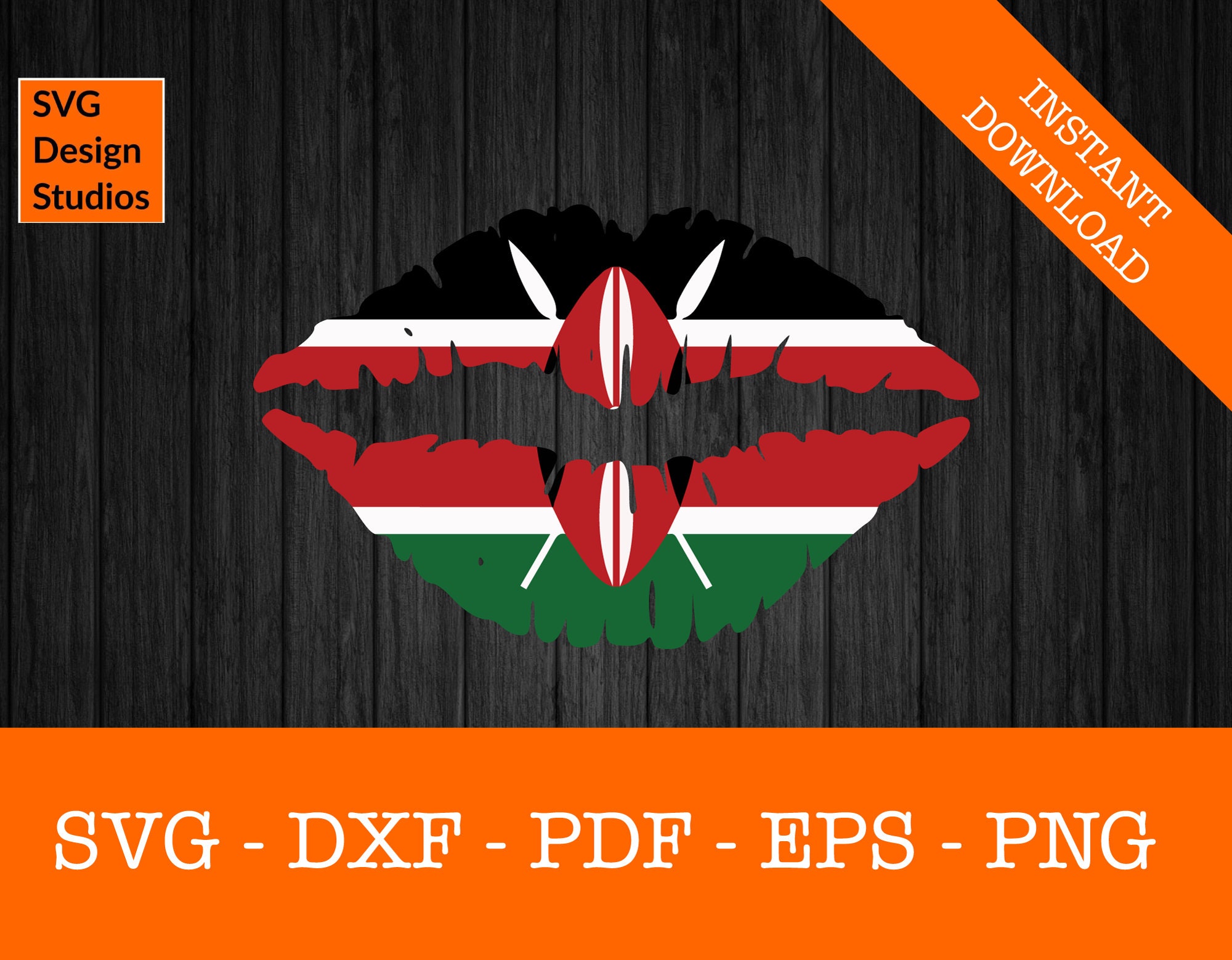 Kenya Svg Kenya Lip Svg Kenya Flag Svg Kenya Africa Svg | Etsy UK