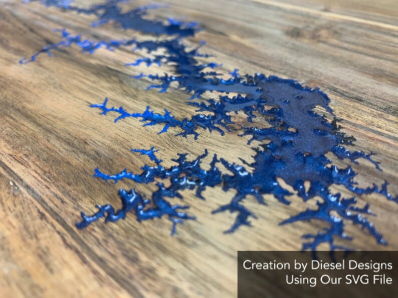 Tellico Lake Reservoir Tennessee Map Lake Life Shape - Etsy