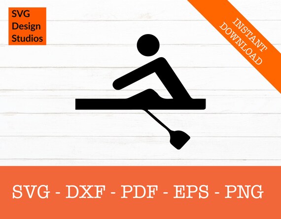 Stick Figure Rower Svg Rowing Svg Silhouette Shadow SVG Cut | Etsy ...
