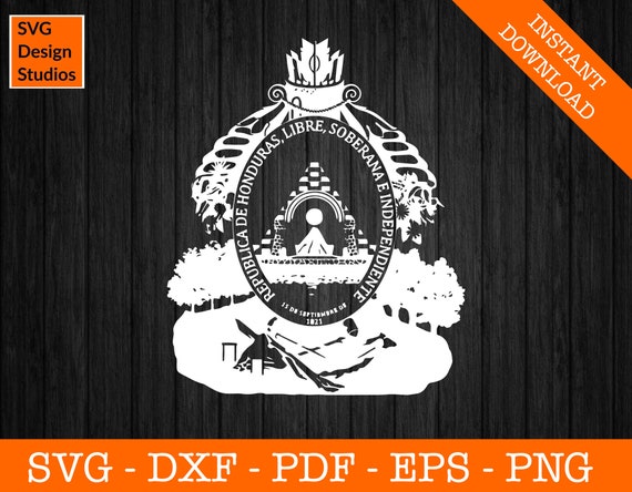 Honduras Crest Svg Seal Honduras National Flag Clipart SVG - Etsy