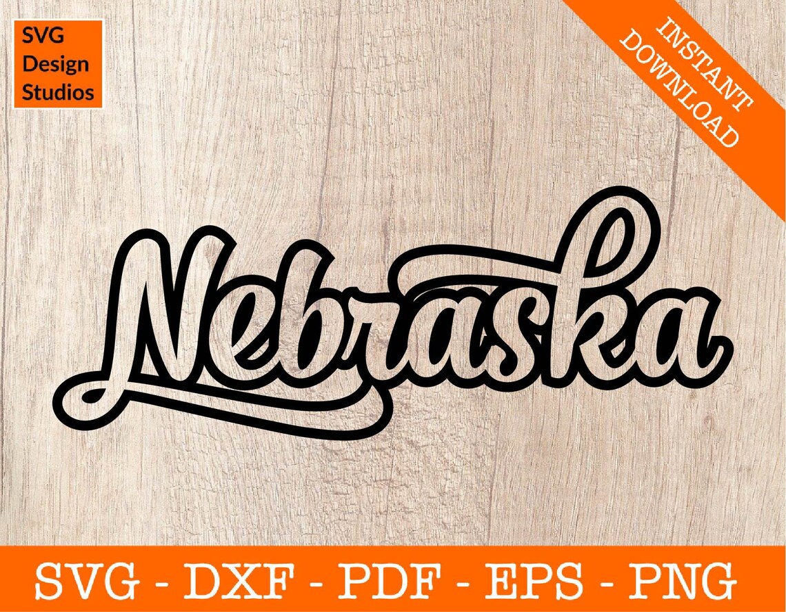 Retro Nebraska Svg, Nebraska State Svg, University, College, Clipart ...