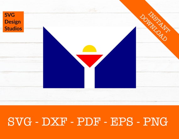 Saint Martin Island Flag Caribbean National Flag Clipart SVG | Etsy