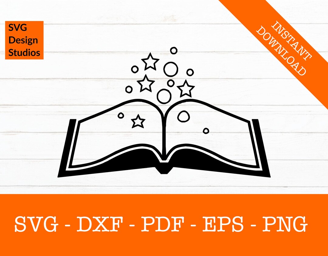 Magic Spellbook Svg Fairy Tale Svg Silhouette Shadow SVG Cut File - PNG ...