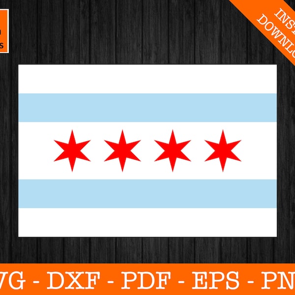 Chicago Flag - Etsy