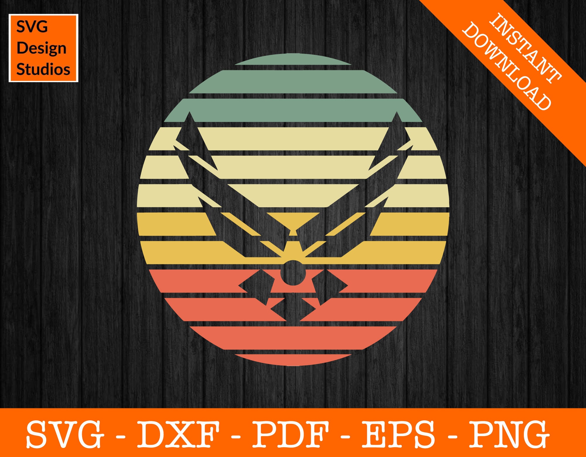 Retro US Air Force Logo Svg Air Force Badge Svg Air Force | Etsy