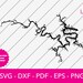 Hayden Lake, Idaho Map Shape SVG Cut File PNG DXF Cricut Vector Clipart ...
