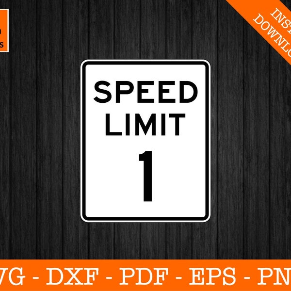 Speed Limit Sign - Etsy