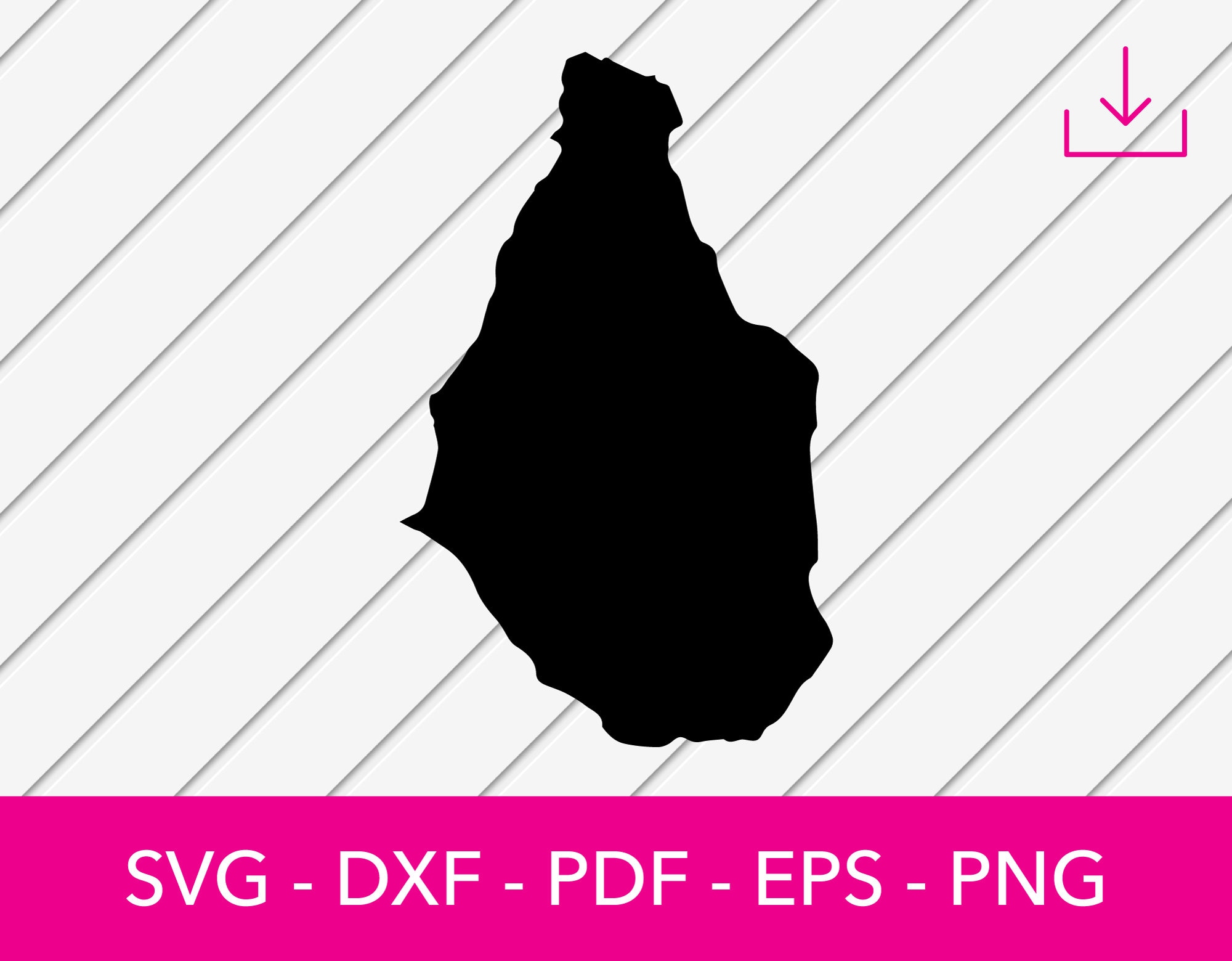 Montserrat Svg, Montserrat Map, Montserrat Svg, Montserrat, Caribbean ...