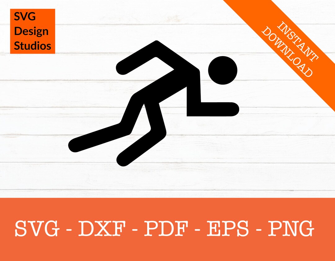 Stick Figure Runner Svg, Running Svg, Silhouette Shadow SVG Cut File ...