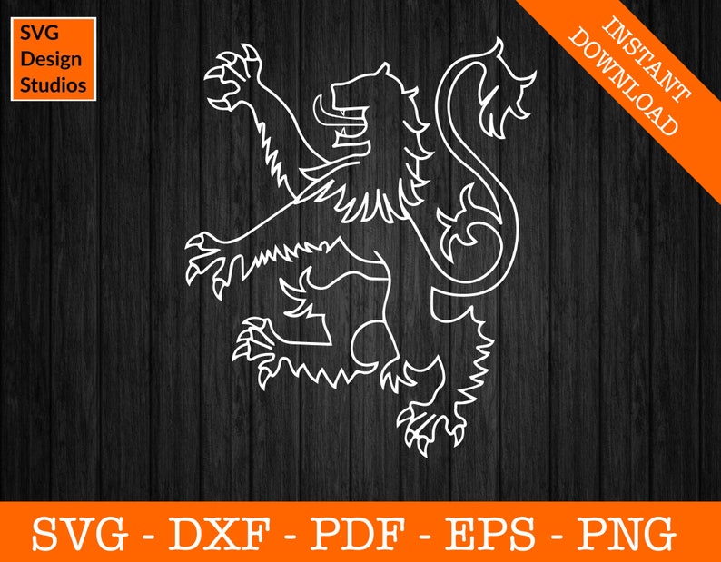Scotland Svg Lion Svg Scottish Royal Flag Clipart SVG Cut - Etsy