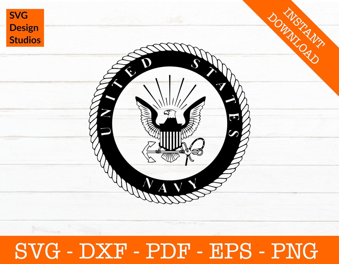 Navy Svg, US Navy Logo Svg, Navy Badge Svg, Silhouette Cut File - PNG ...