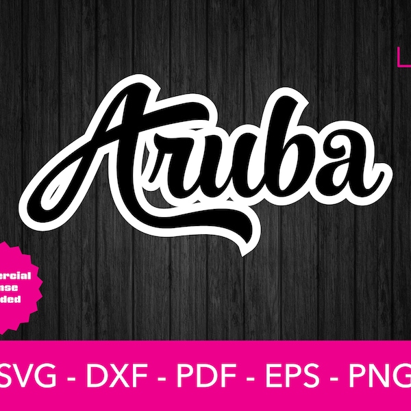 Aruba Svg - Etsy