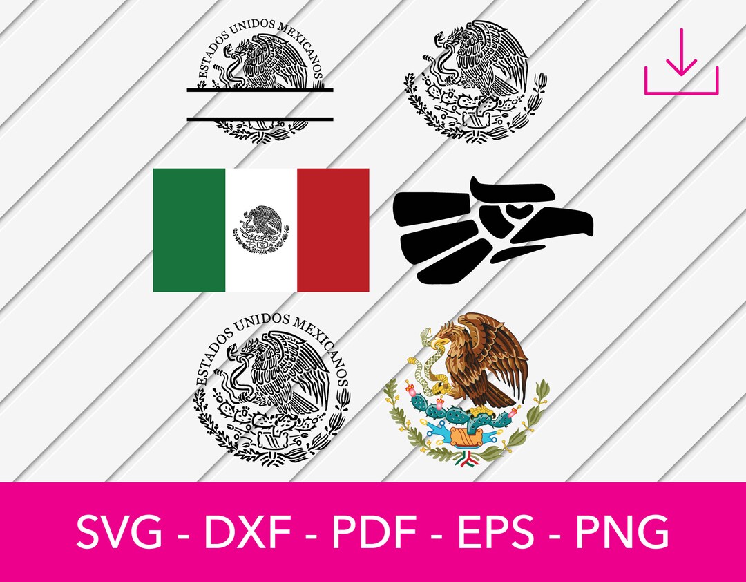 Mexican Pride SVG Bundle - Mexican Flag, Eagle, and More - Perfect for ...