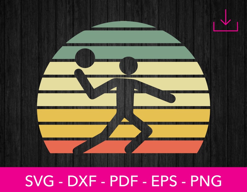 Retro Stick Figure Dodge Ball Svg Dodgeball Svg Silhouette - Etsy