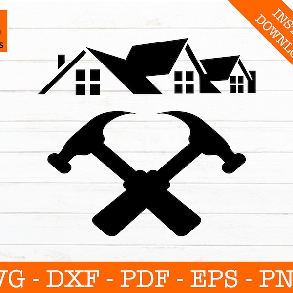 Roofing Svg - Etsy