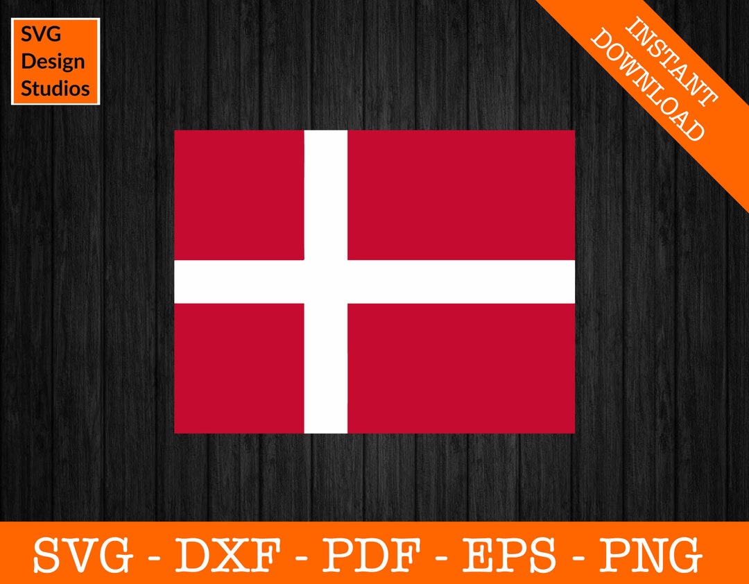 Denmark Svg, Denmark Flag Svg, Danish Flag Cut File - PNG - DXF ...