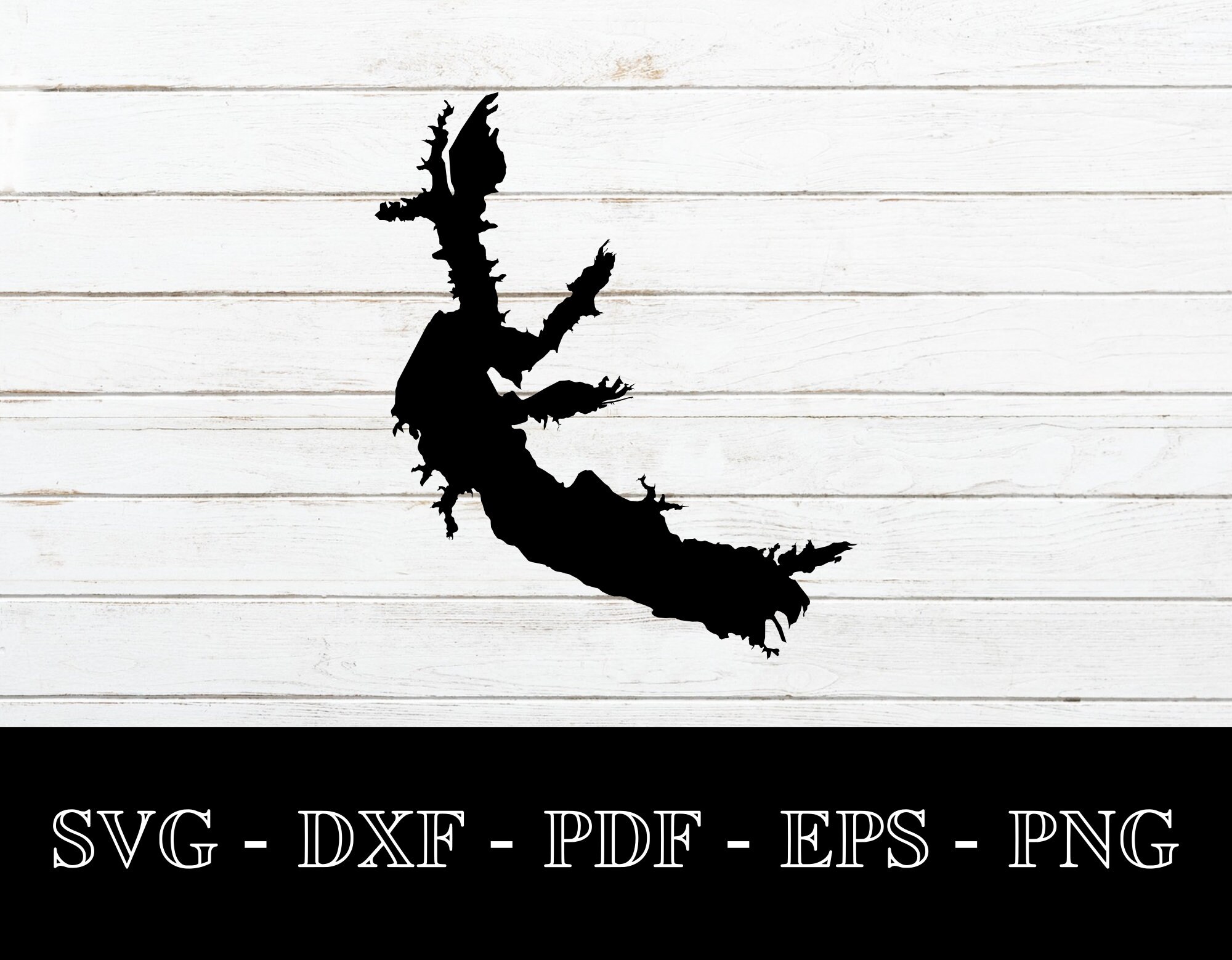 Arkabutla Lake Mississippi Map Shape SVG Cut File PNG DXF - Etsy