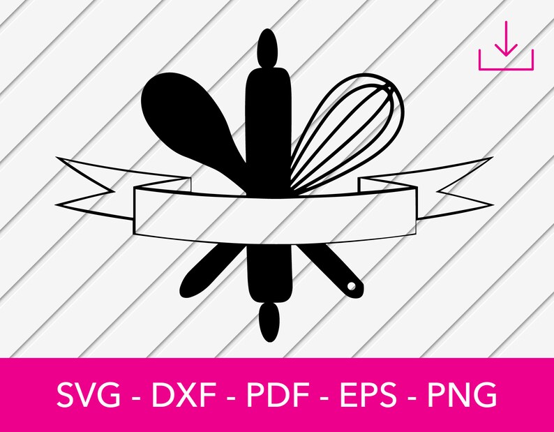Baking Svg, Bakery Svg, Cooking Svg, Kitchen Utensils Svg, Baking Split ...