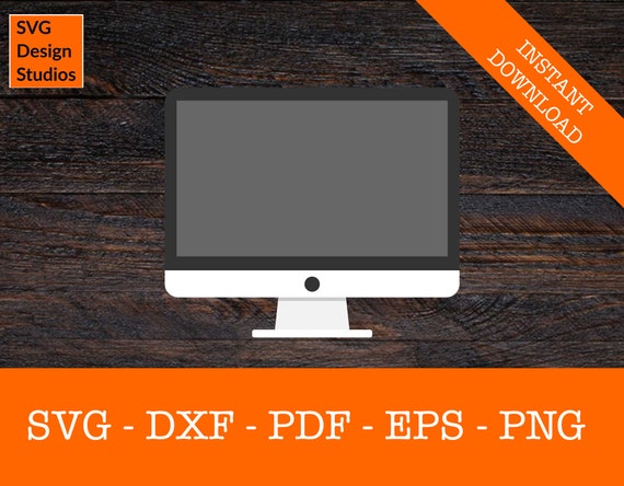 Computer Monitor Svg Imac Svg Silhouette Shadow SVG Cut File | Etsy