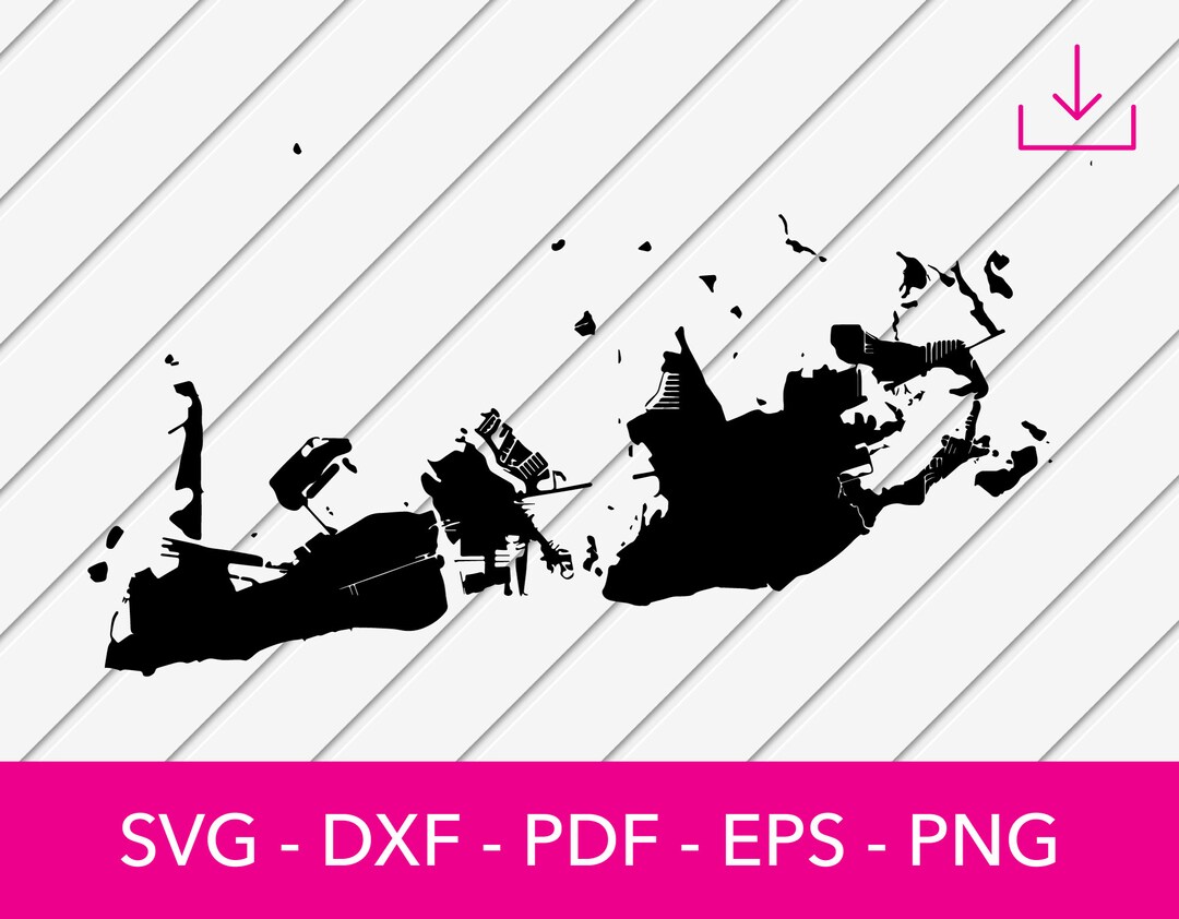 Greater Key West Svg, Key West Map Svg, Key West Florida Svg, Florida ...