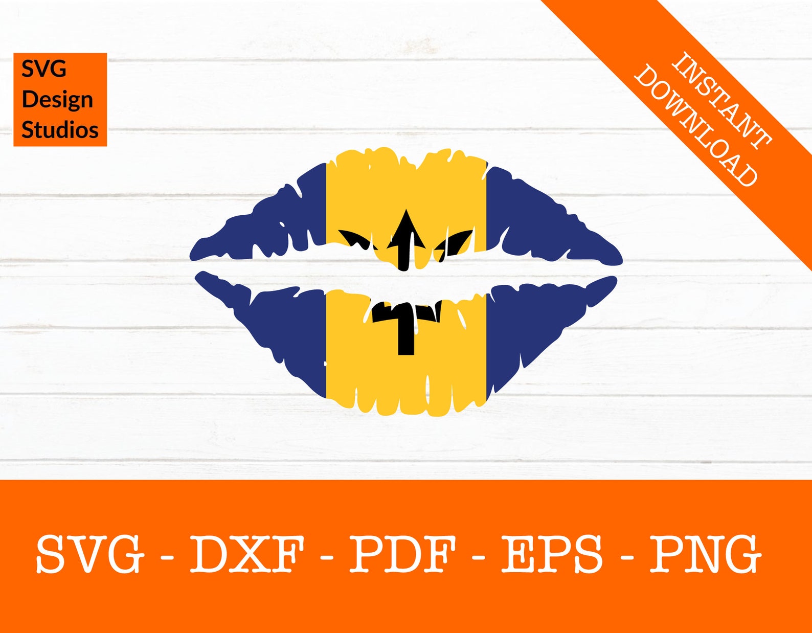 Barbados Svg Barbados Flag Svg Barbados Lips Svg Clipart | Etsy
