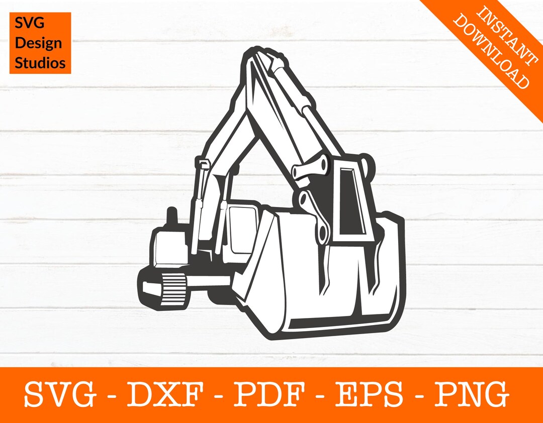 Excavator Svg, Excavation Svg, Dozer Svg, Construction Svg, Leather ...