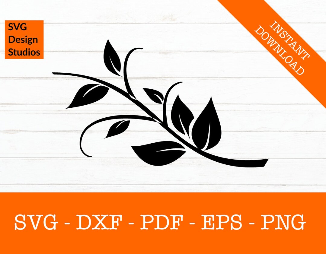Leaf Vine Branch SVG, Svg File, Cut File, Scrapbooking, Paper Craft ...