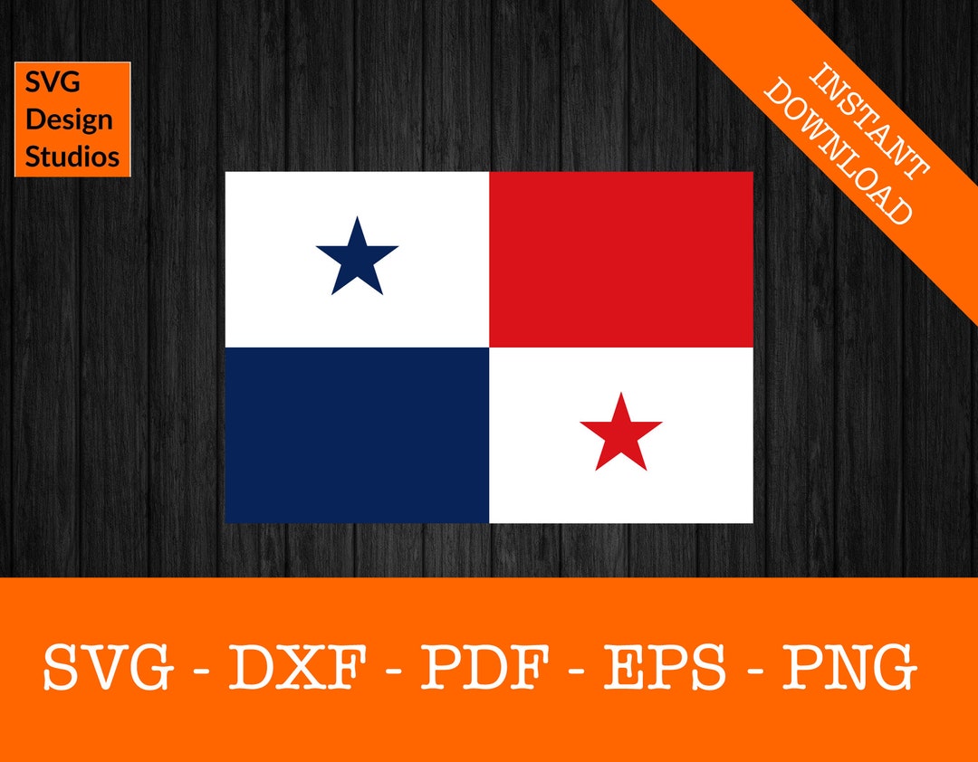 Panama National Flag Clipart SVG - Cut File - PNG - DXF - Cricut ...