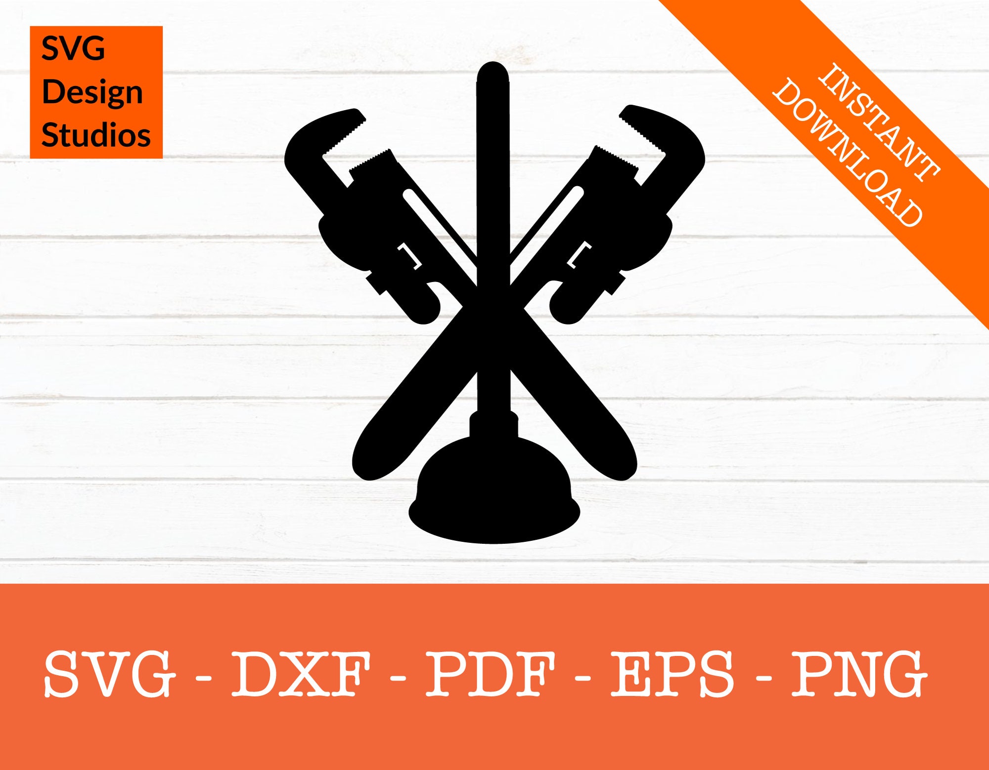 Plumber Logo Svg Plumbing Logo Svg Pipe Wrench Plunger Svg | Etsy