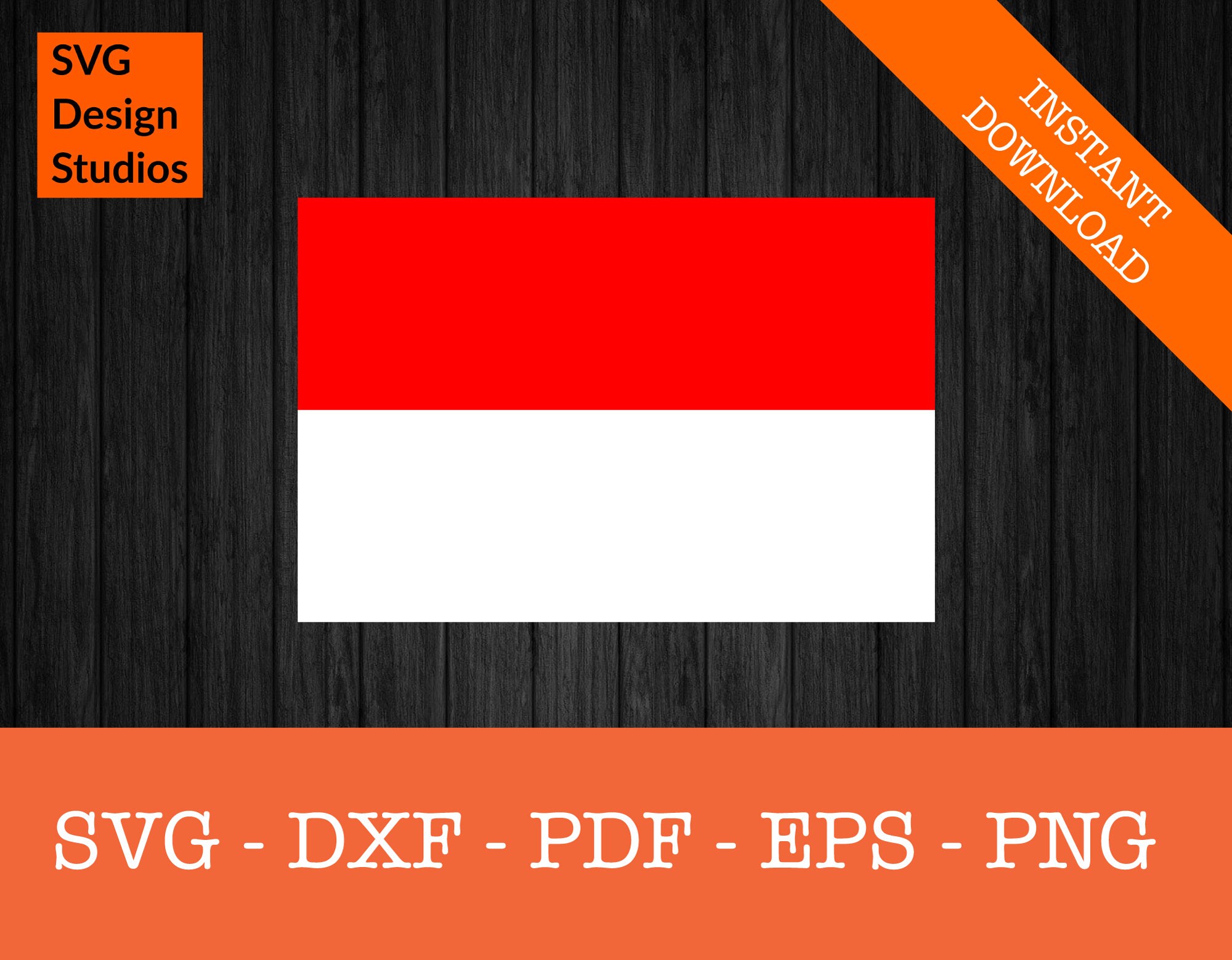 Indonesia Indonesian National Flag Clipart SVG Cut File - Etsy