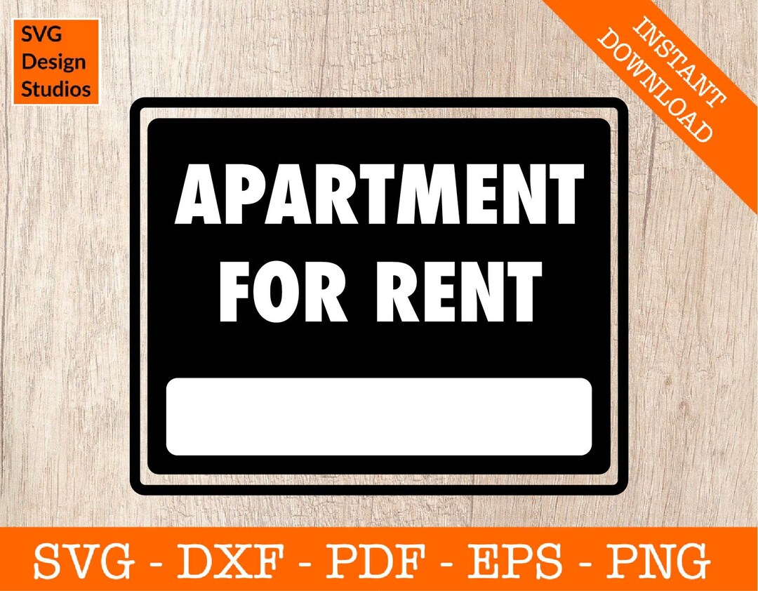 Apartment for Rent Svg, for Sale Svg, Real Estate Svg, Silhouette Cut ...
