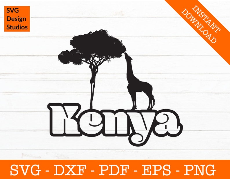 Retro Kenya Svg, Africa Svg, Kenya Logo Svg, Kenya Kenyan Svg Cut File ...