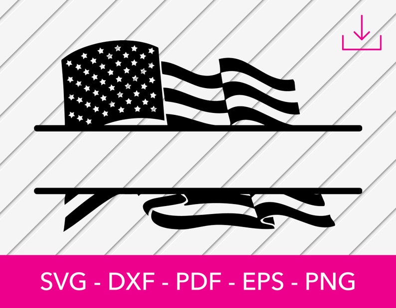 American Flag Split Frame Svg American Flag Svg USA Flag - Etsy