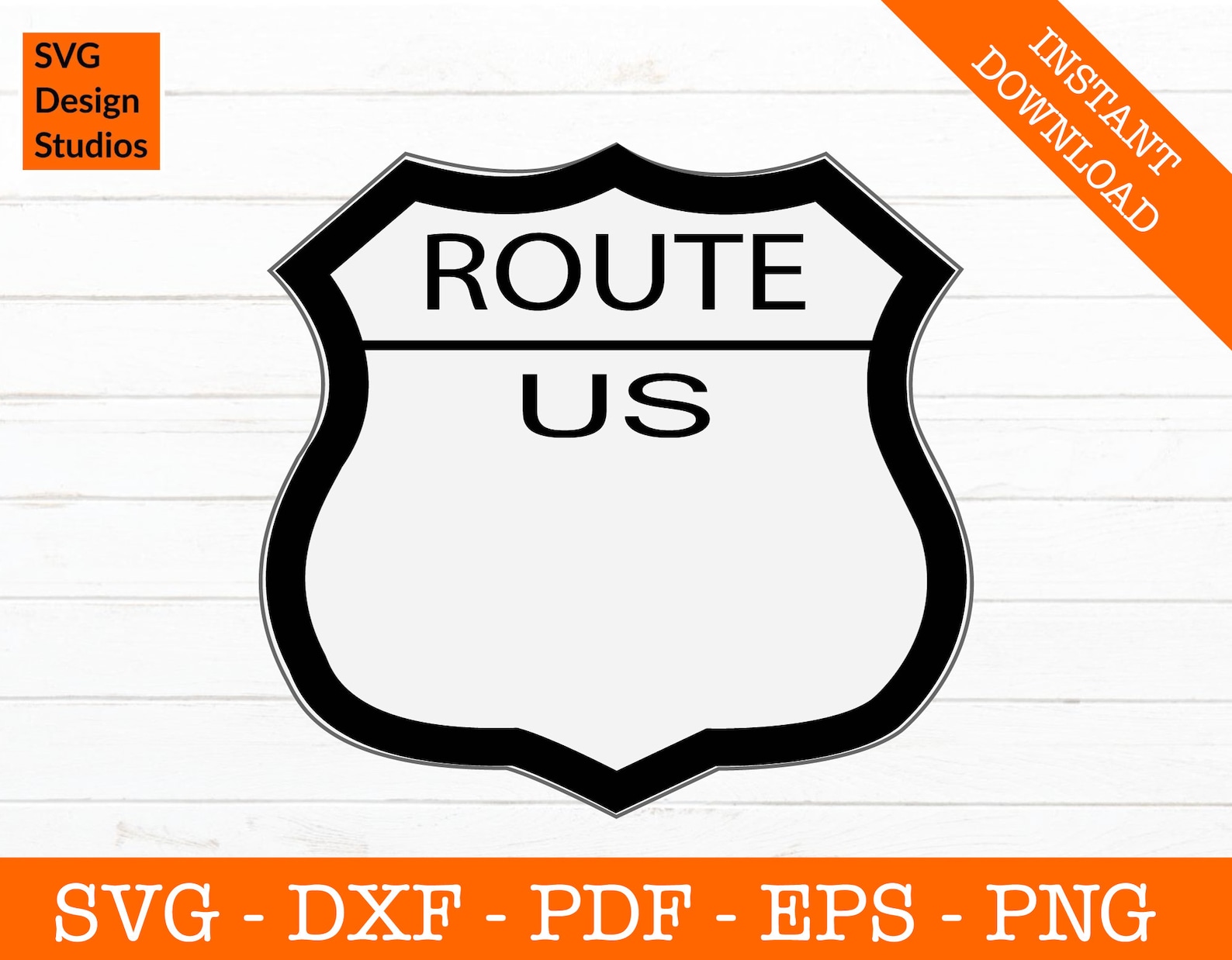 Blank US Highway Route Sign Route 66 Road Sign Svg | Etsy