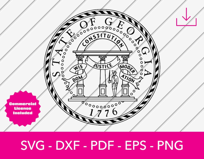 Georgia Svg, Georgia State Seal Svg, Georgia Flag Svg - Cut File - PNG ...