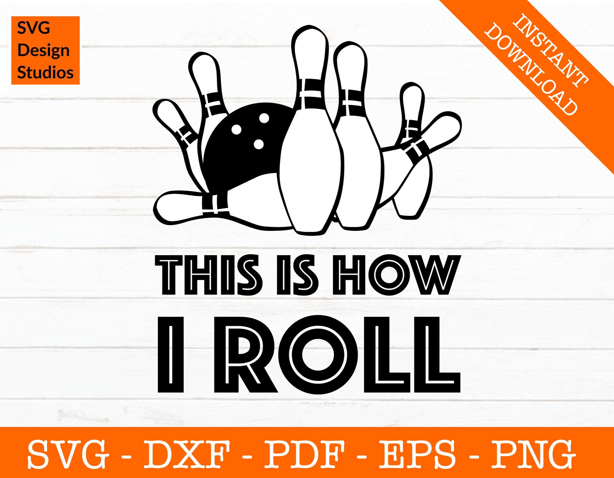 Bowling Svg Bowling Ball This is How I Roll Svg Silhouette - Etsy