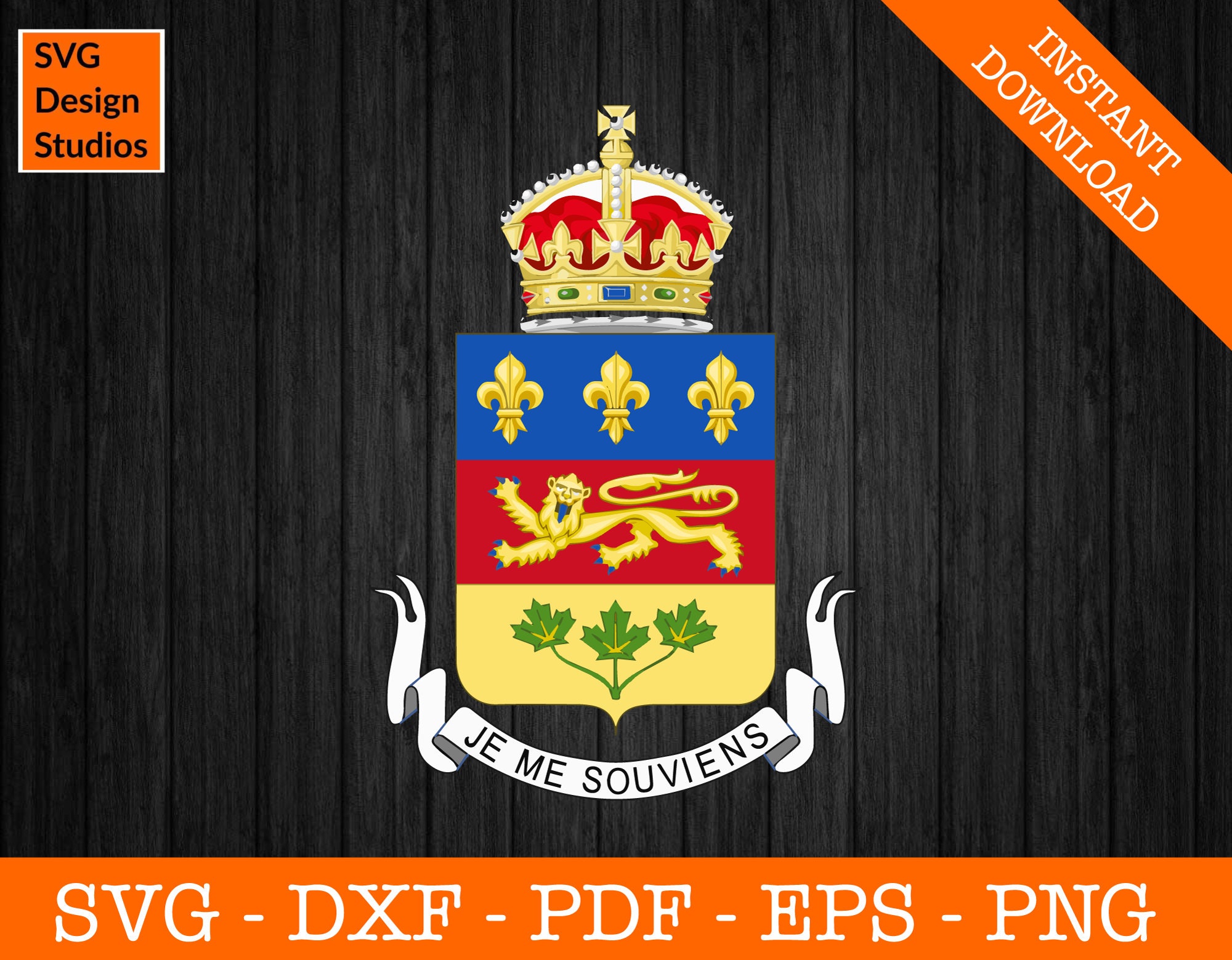 Quebec Svg Quebec Seal Svg Canada Svg Canadian Svg Flag - Etsy Hong Kong