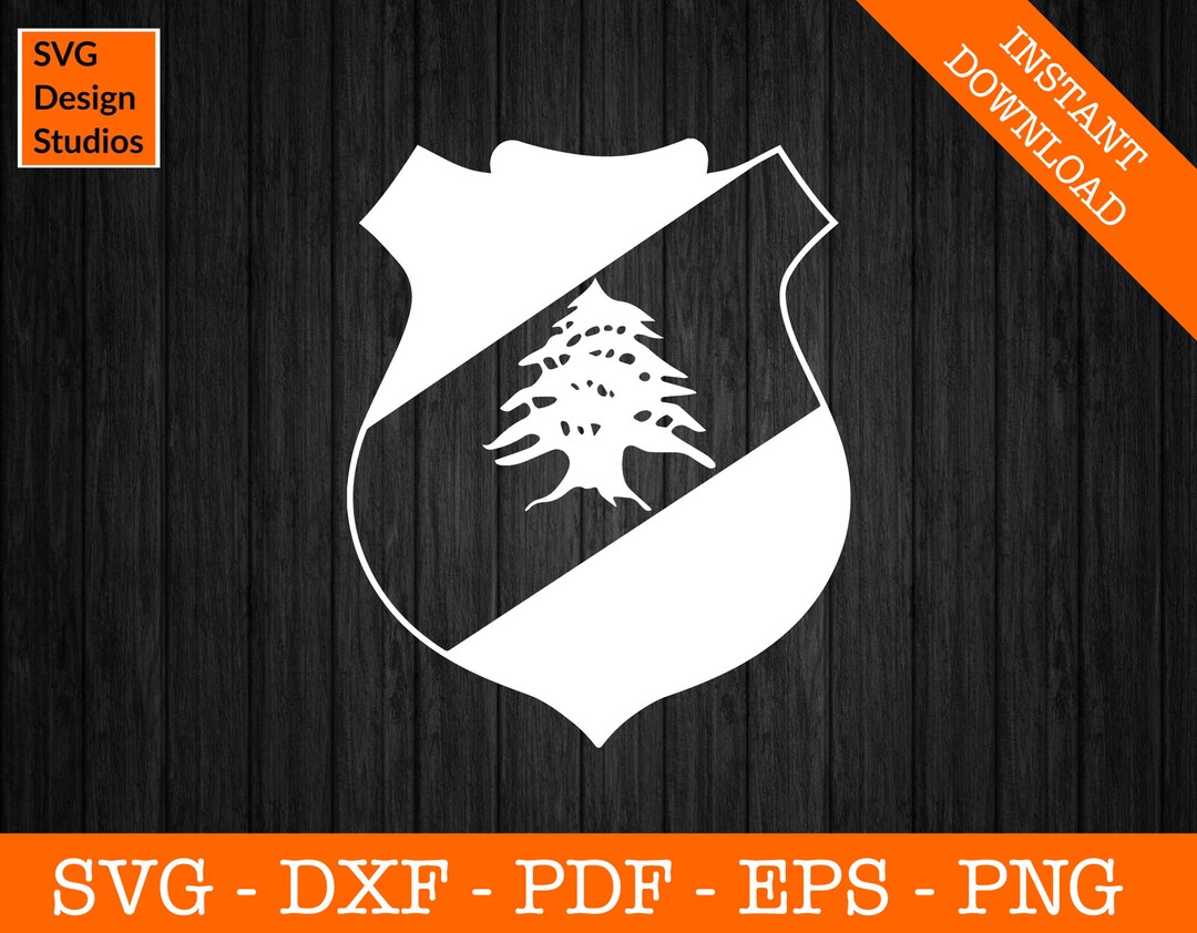 Lebanon Svg, Lebanon Seal, Badge, Coat of Arms, Clipart SVG - Cut File ...
