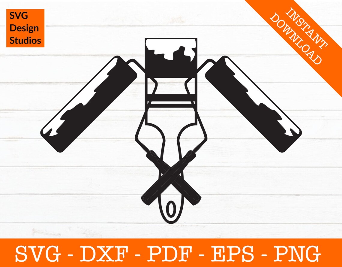 Painter Logo Svg, Paint Brush Svg, Painting Svg, Carpenter Svg ...