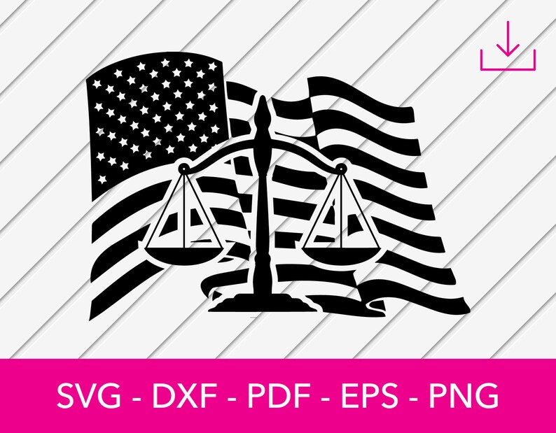 Justice Scales and Flag Svg Legal Svg Lawyer Svg Court Svg | Etsy
