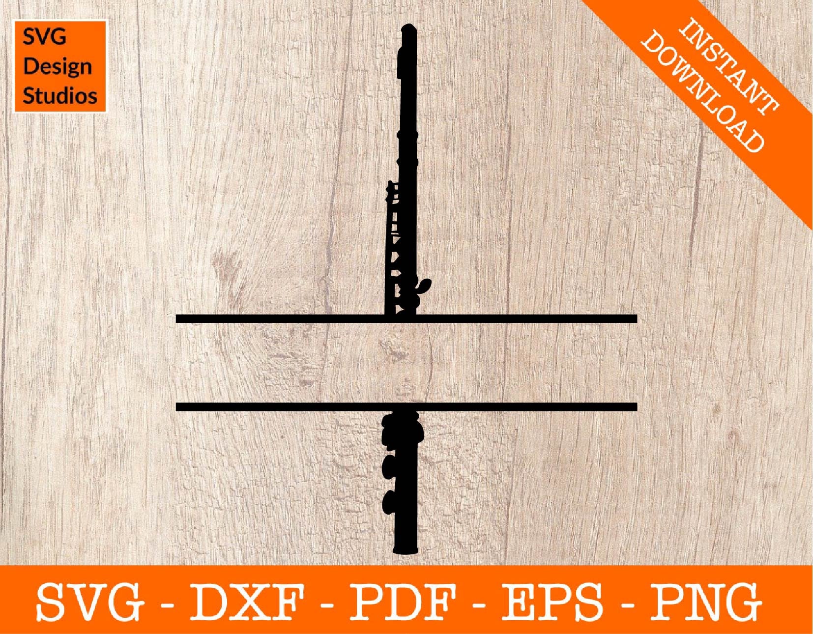 Flute Split Name Frame Svg Flute Svg Band Svg Jazz Svg - Etsy