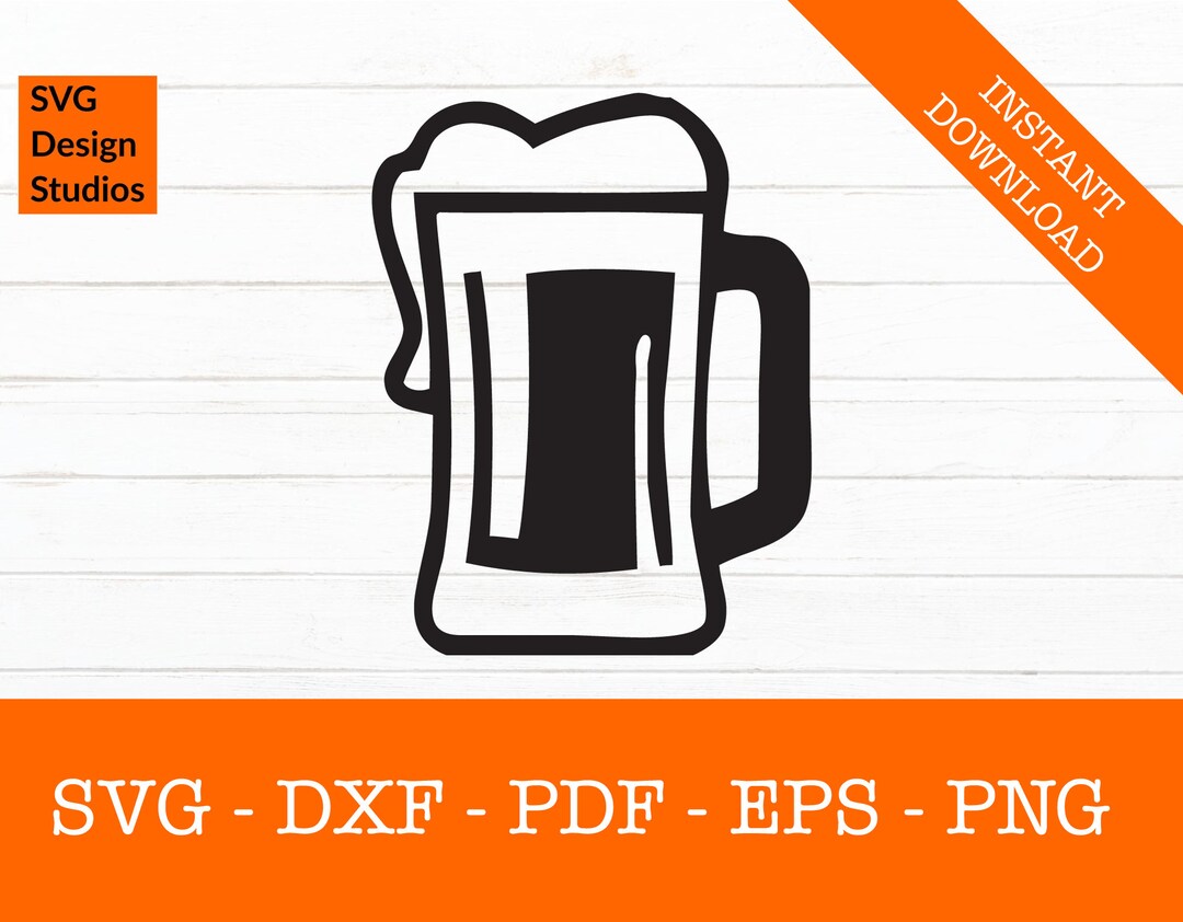 Beer Glass Svg Craft Brewery Svg Silhouette Shadow SVG Cut File - PNG ...
