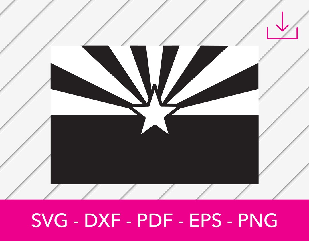 Arizona Flag Svg, Arizona State Flag Svg- PNG - DXF - Cricut - Clipart ...