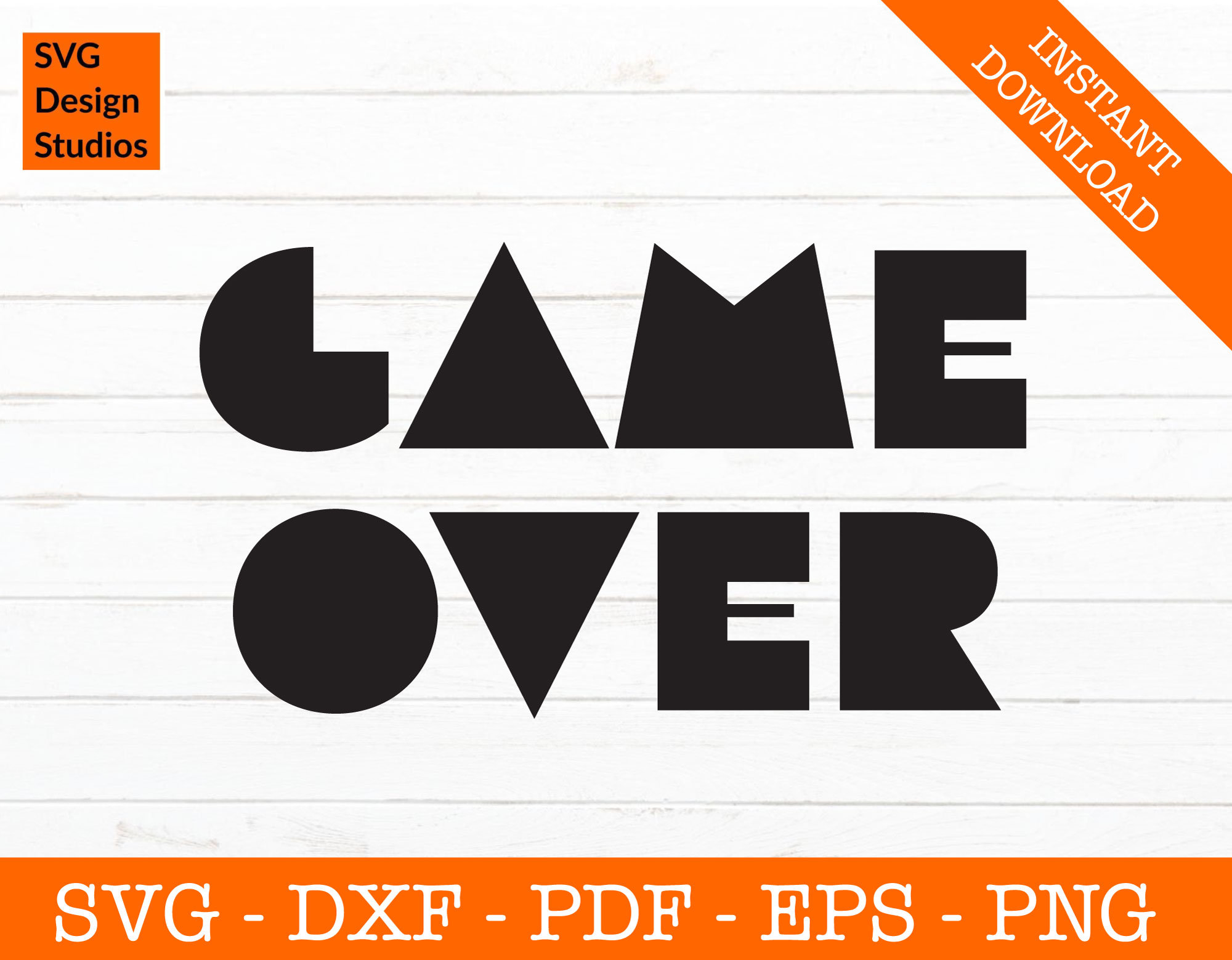 Game Over Svg Gamer Svg Gaming Svg Video Game Silhouette | Etsy