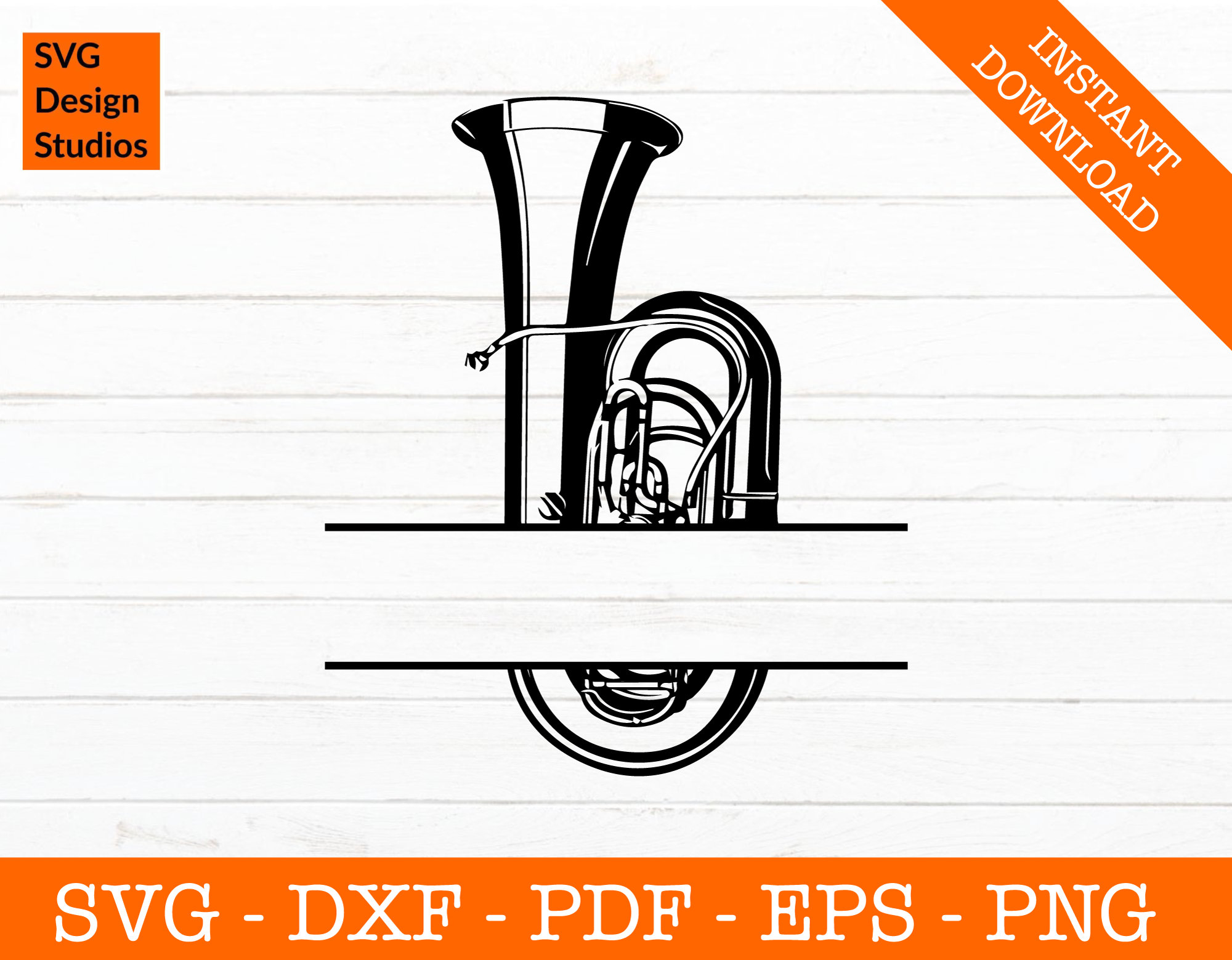 Tuba Frame Svg Tuba Svg Band Svg Jazz Svg Silhouette SVG | Etsy